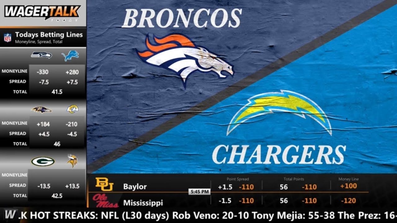 Los Angeles Chargers vs Denver Broncos Picks, Predictions and Odds ...