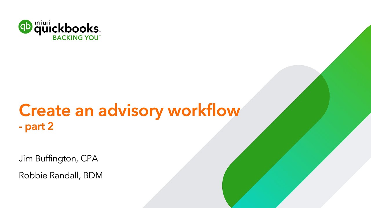 Create an Advisory Workflow (revised) - YouTube