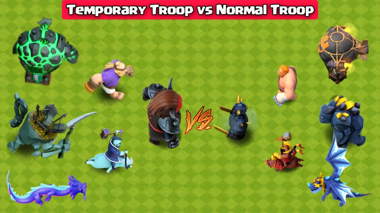 Temporary Troops vs Regular Troops - Clash of Clans - YouTube