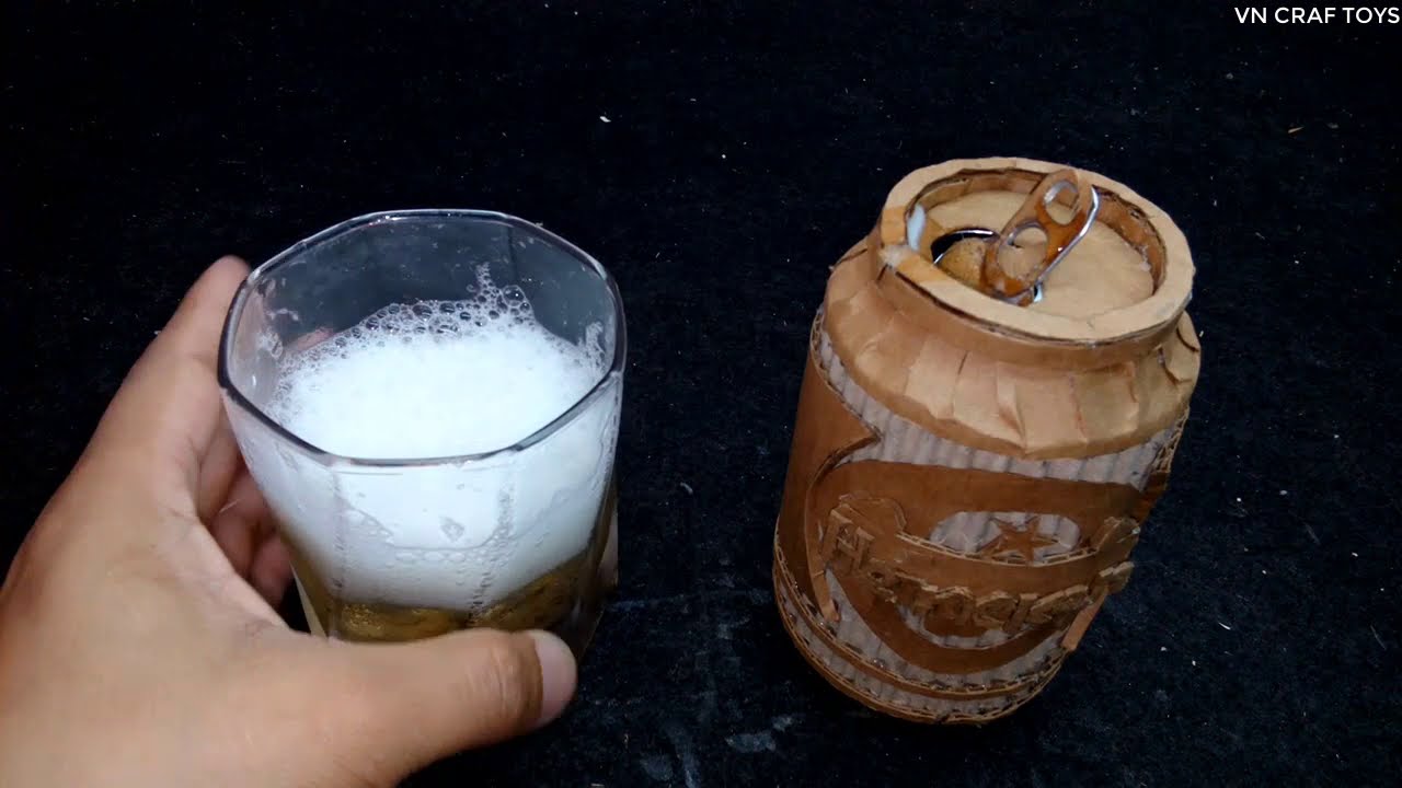 How to Make a Beer Can from cardboard That's Can Drink! - YouTube