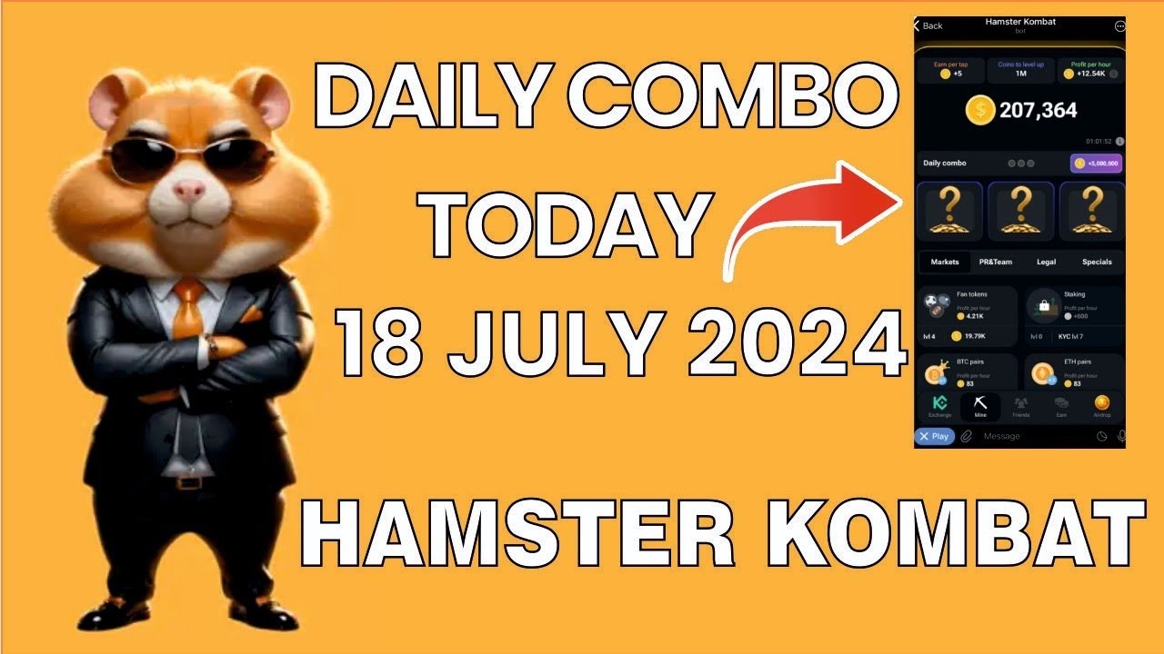 18 July Daily Combo Hamster Combat | 18-7-2024 Hamster Kombat Daily ...