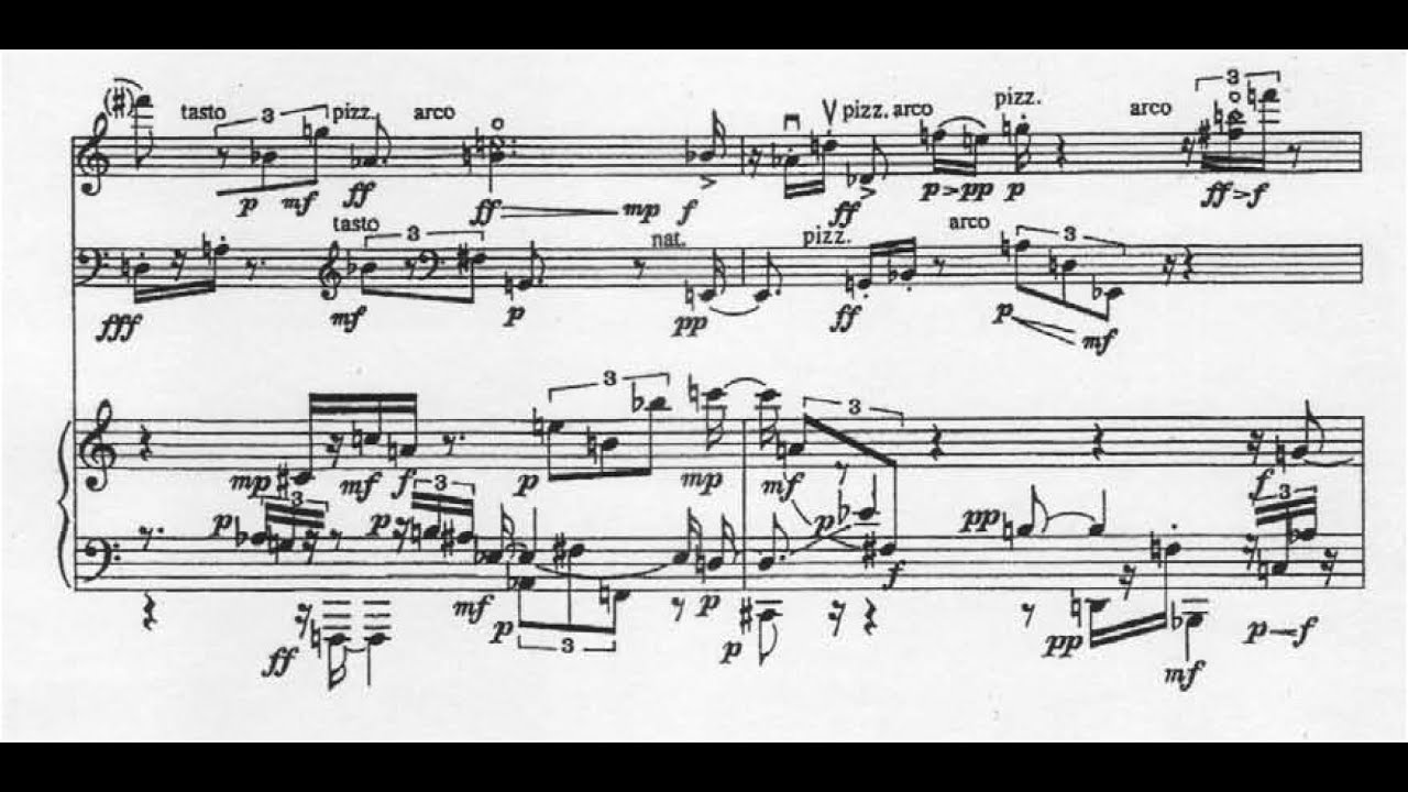 Earle Brown - Music for Violin, Cello and Piano (1952) [Score-Video ...