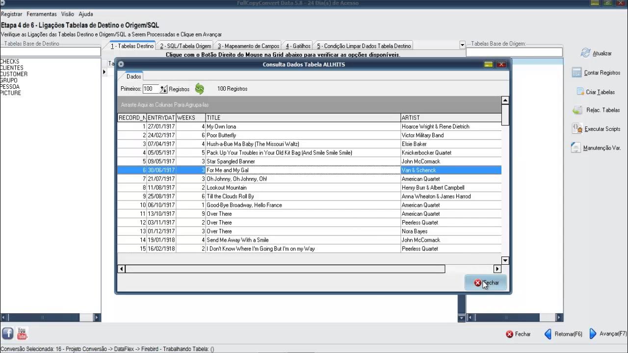 FullCopyConvert - Conversão de DataFlex para Firebird - YouTube