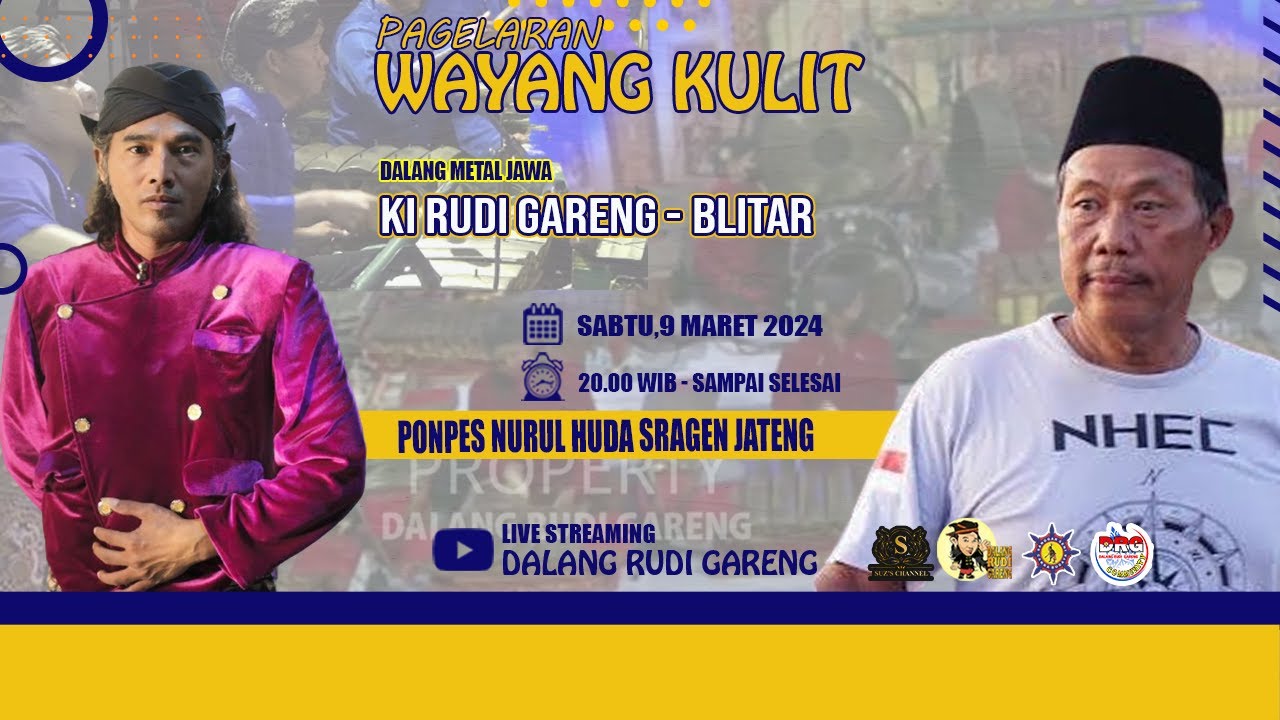 LIVESTREAMING WAYANG KULIT KI RUDI GARENG BERSAMA YATI PESEK || PONPES ...