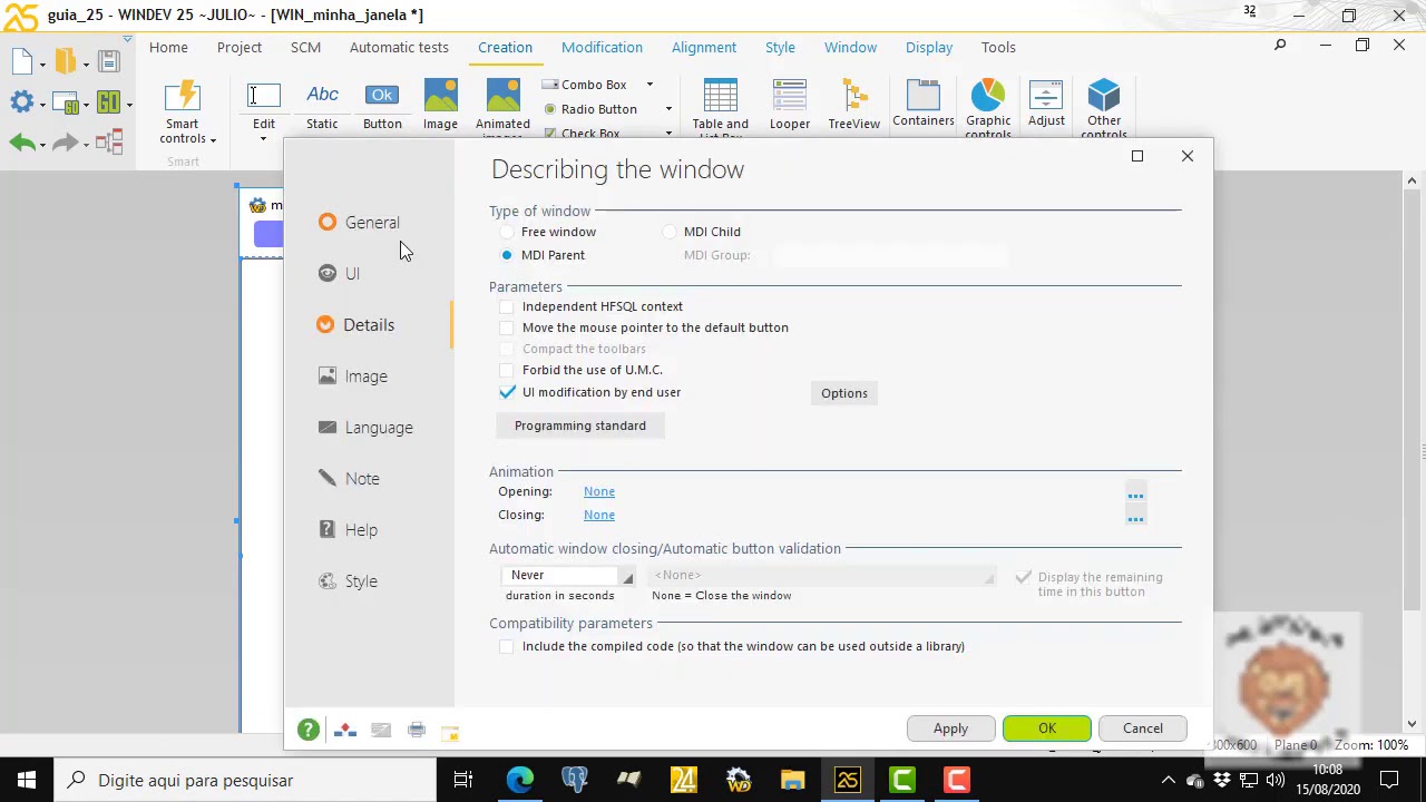 Guia Windv 25 - aula 62 - Janelas MDI - YouTube