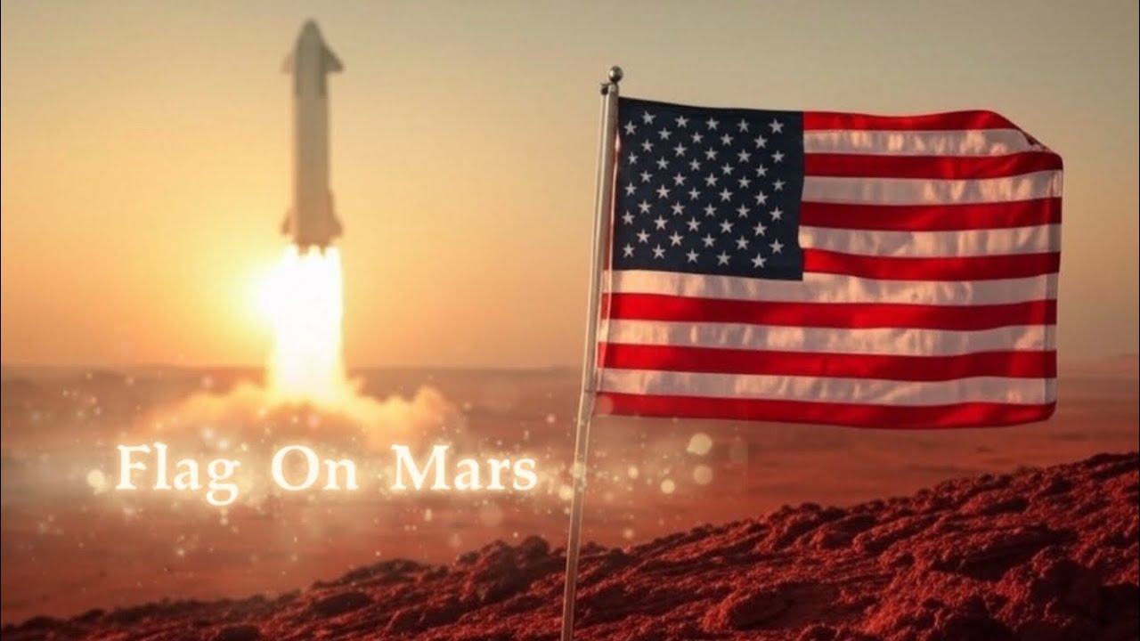 Flag On Mars - YouTube