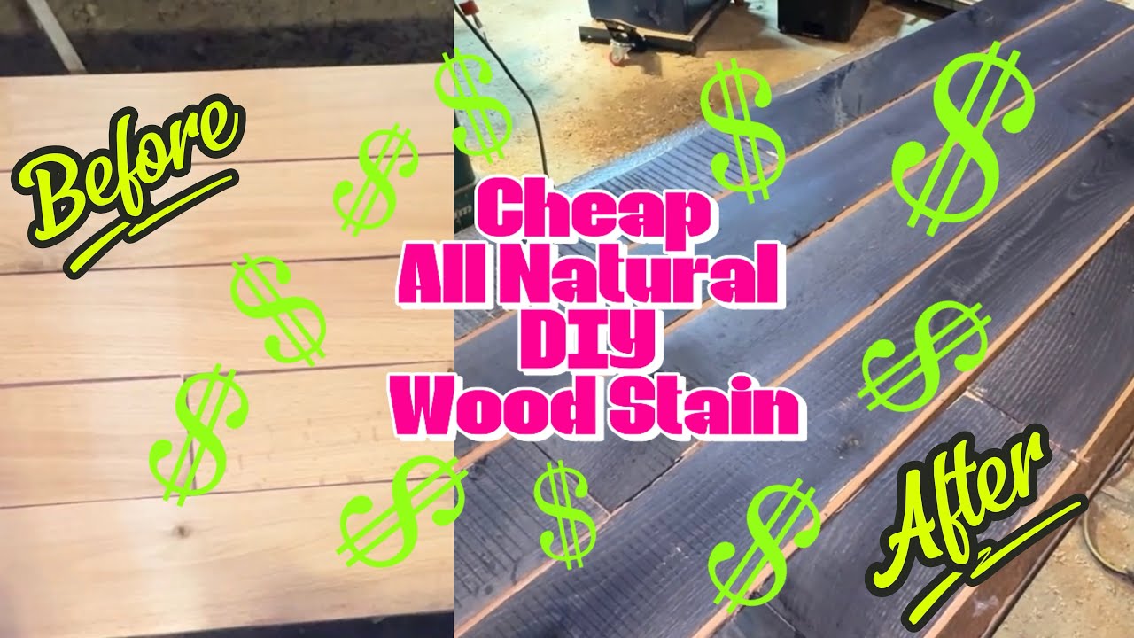 Cheap All Natural DIY Wood Stain - YouTube