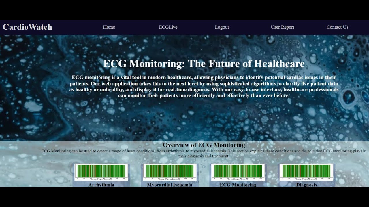 CardioWatch : Live ECG Monitoring made with Django Framework and CNN ...