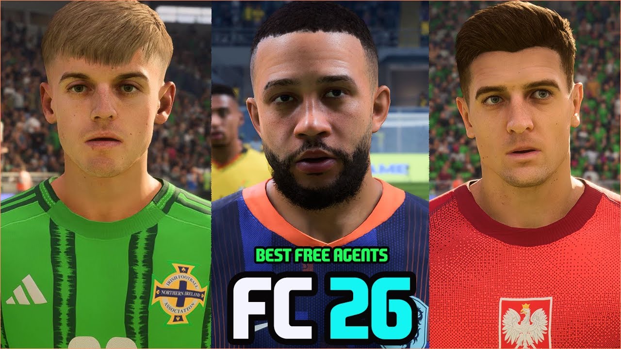 FC 26 | Best Free Agents with REAL Faces in Career Mode - YouTube