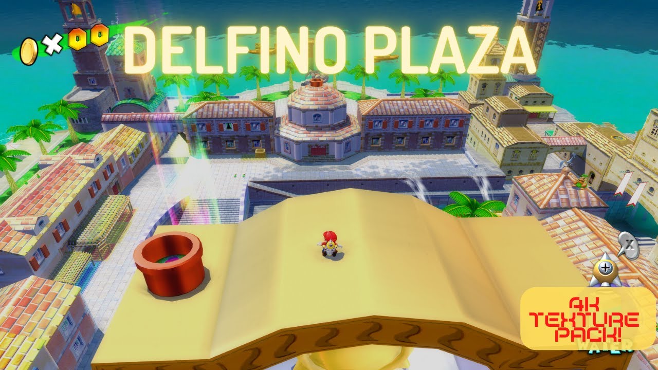 Mario Sunshine 4K: Part 9 - Delfino Plaza - YouTube