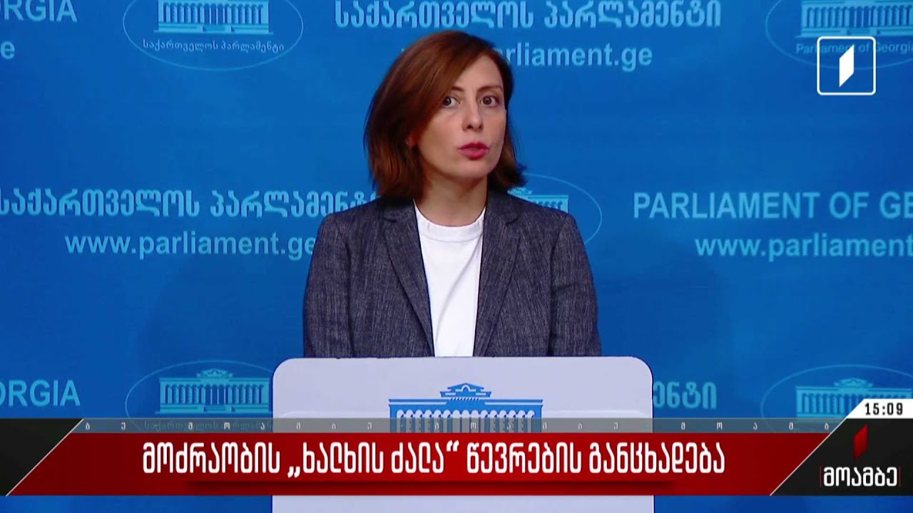 მოძრაობა „ხალხის ძალას“ წევრების განცხადება შეფასებები პოლიტიკურ