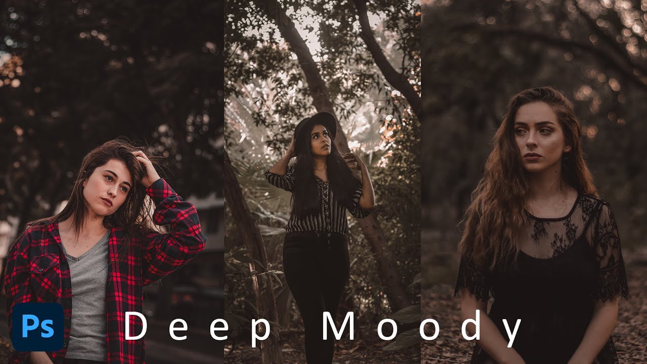 Deep Moody Color Grading in 'photoshop' - YouTube