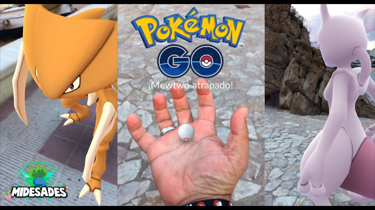 CAPTURAS CON RA+ MEWTWO POKEMON GO - YouTube