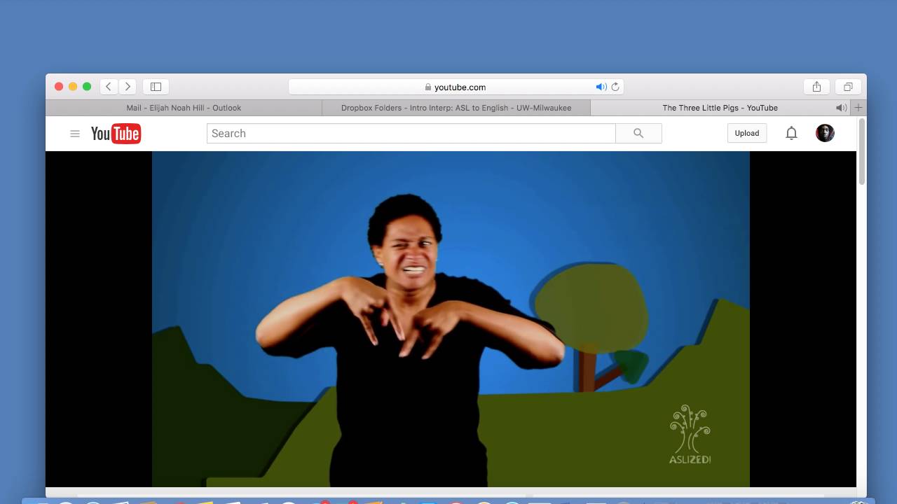 Three Little Pigs American Sign Language to English - YouTube