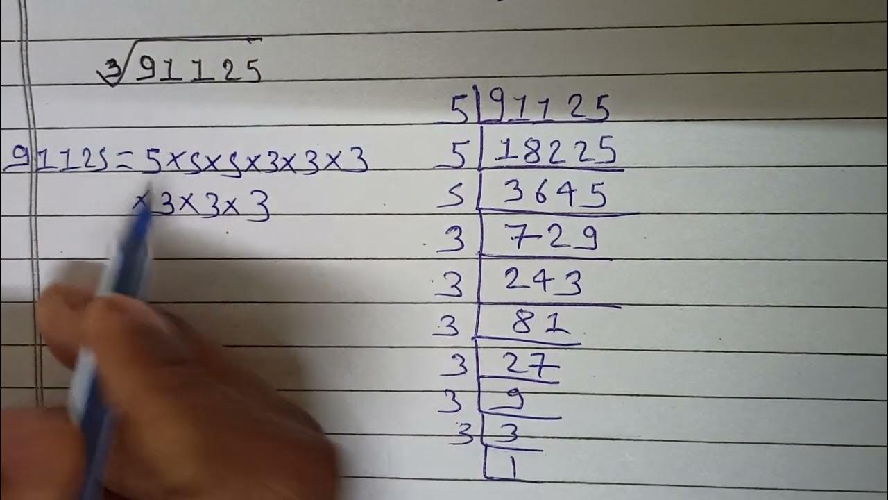 Find Cube Root Of 91125 By Prime Factorisation Method In Hindi YouTube find-cube-root-of-91125-by-prime-factorisation-method-in-hindi-youtube