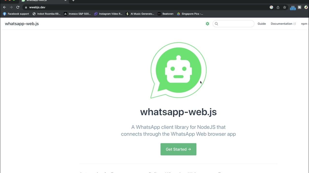 How to use Whatsapp web JS - Node JS Setup and Authentication - YouTube