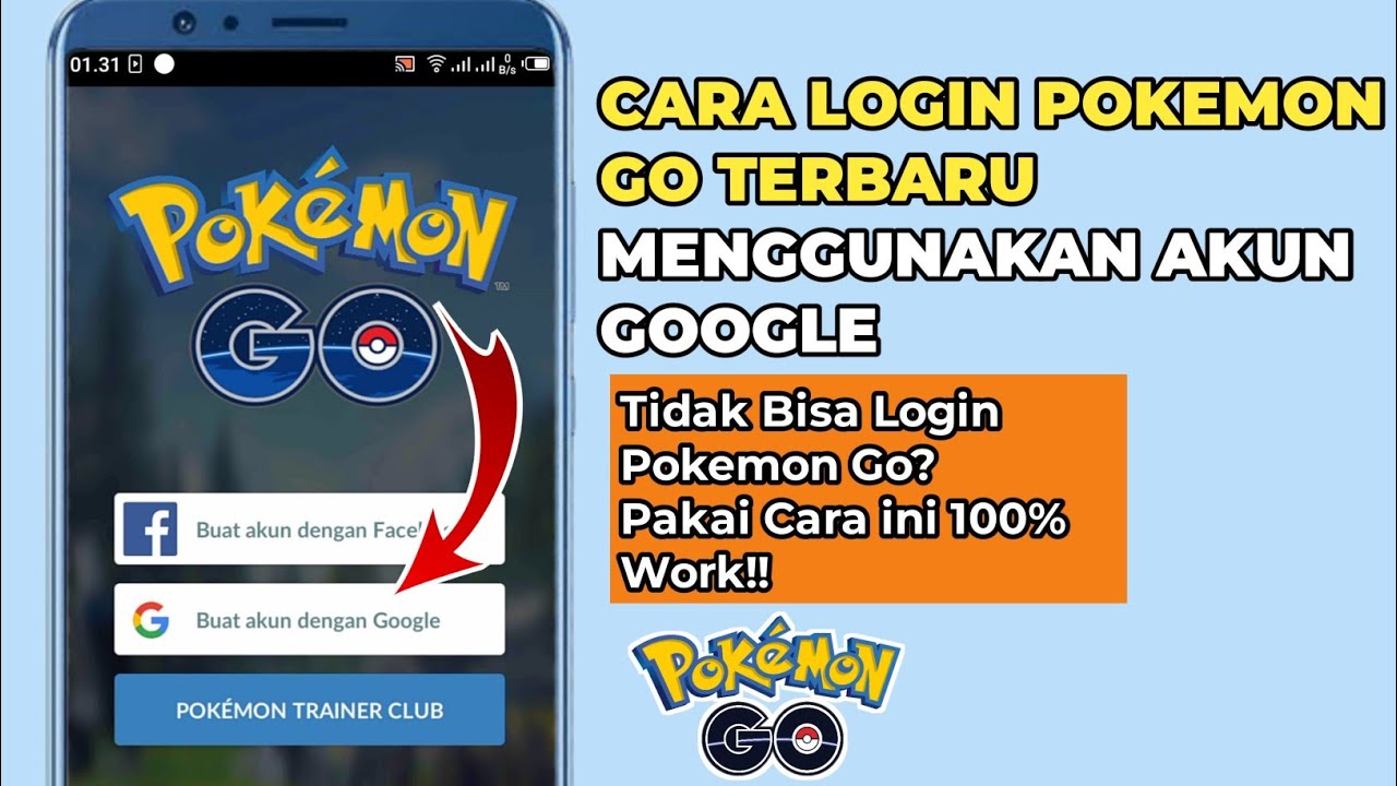 Cara Login Pokemon Go Terbaru 2025 Menggunakan Akun Google - YouTube