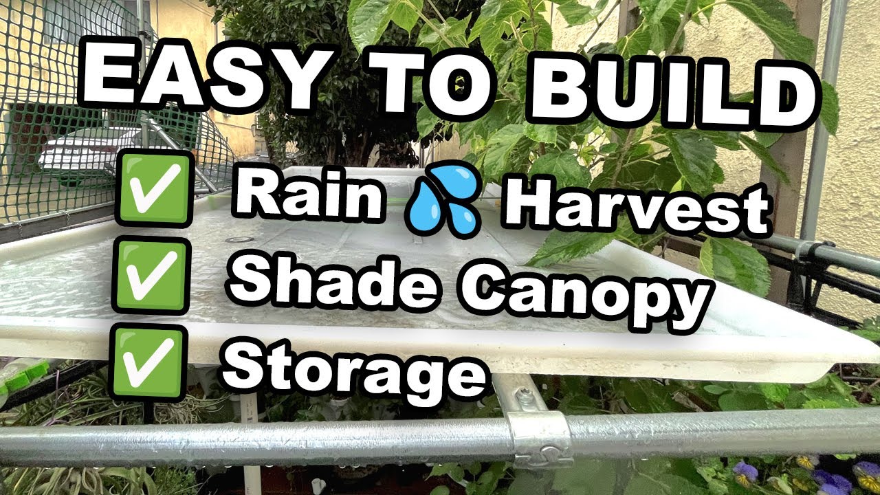 I Transformed a Shade Canopy to a Multifunction Conduit Structure - YouTube