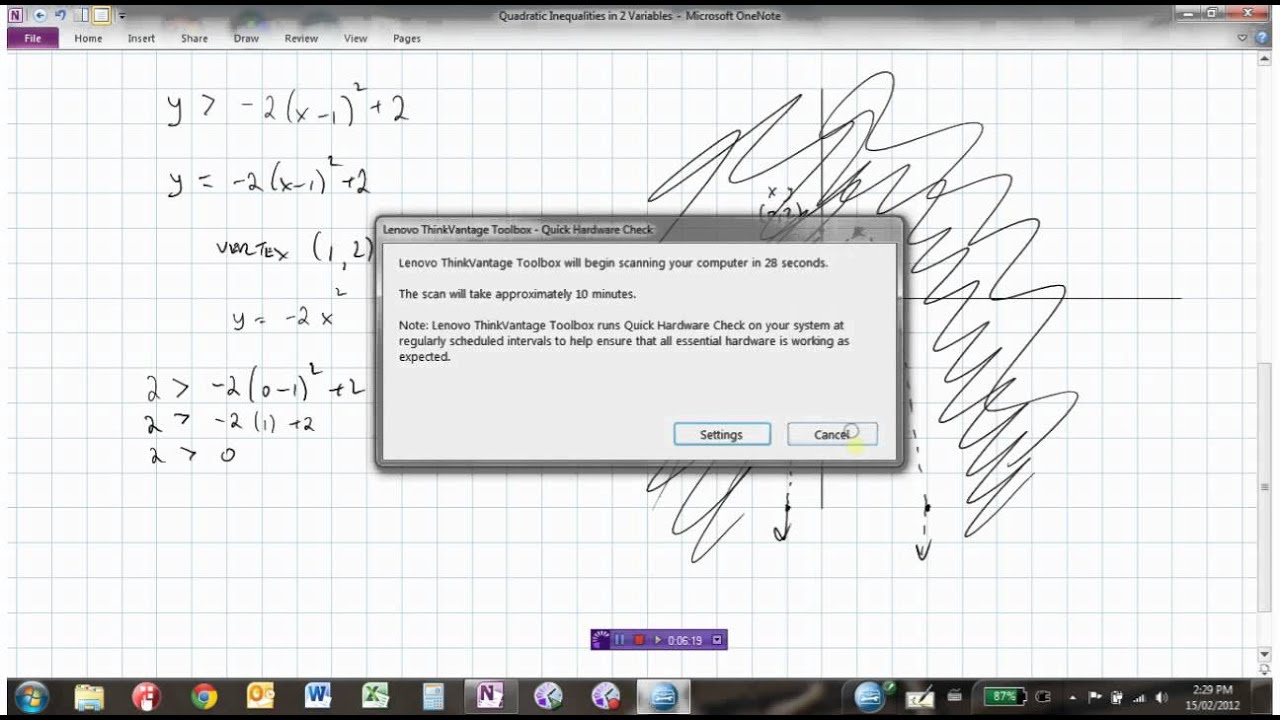 Quadratic Inequalities in 2 Variables - YouTube
