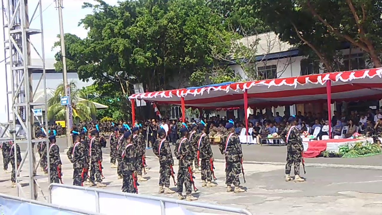 Kolone Senjata "Askar Kerapu Macan "PSDKP Apel Siaga Pengawasan Bitung ...