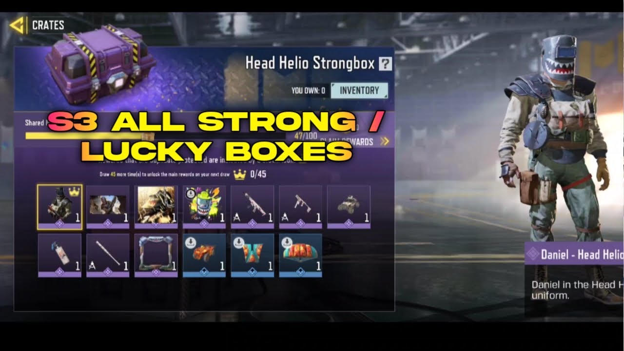 S3 ALL STRONGBOXES & LUCKY BOXES LEAKS 2025 COD MOBILE SEASON 3 - YouTube