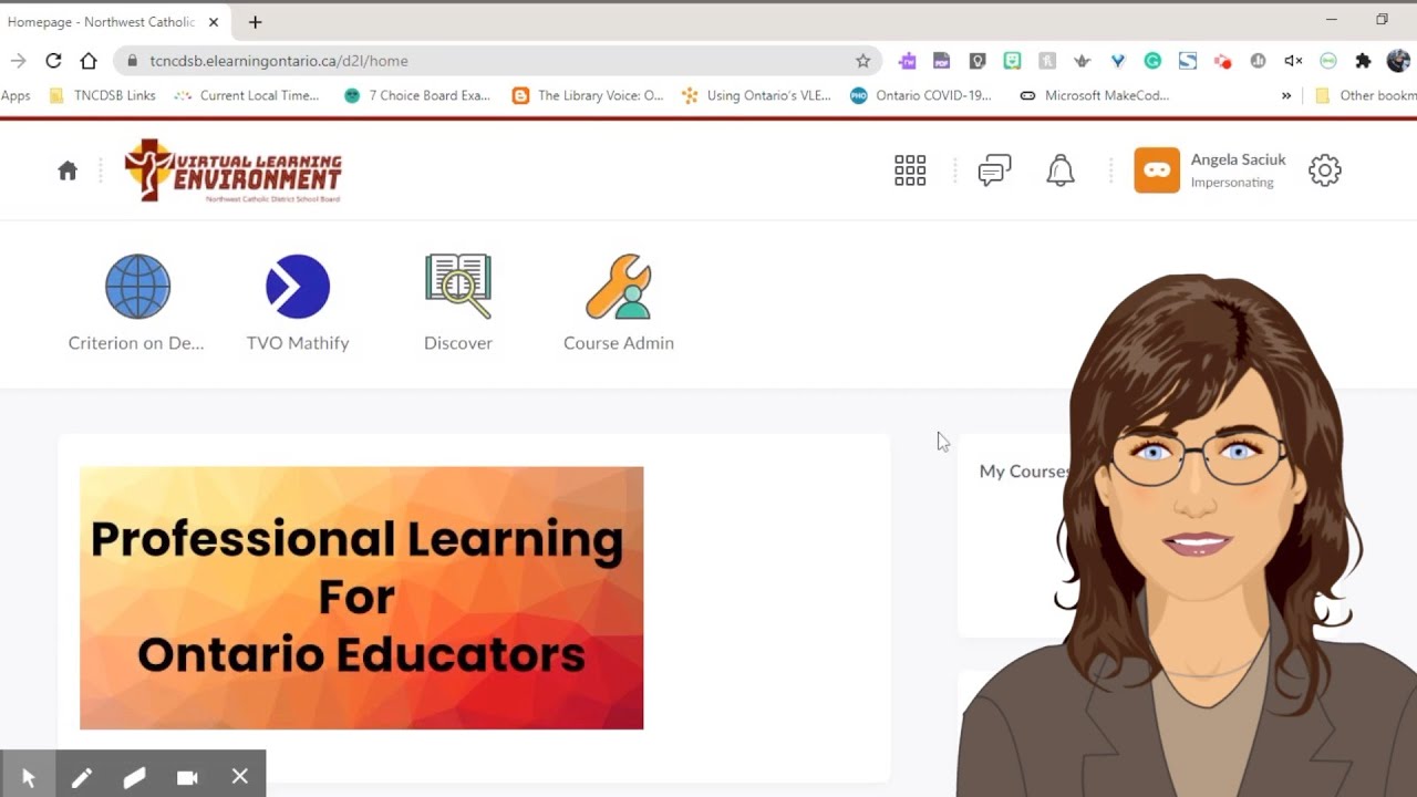 Our Virtual Learning Environment Vle With Lisa Cousineau Youtube