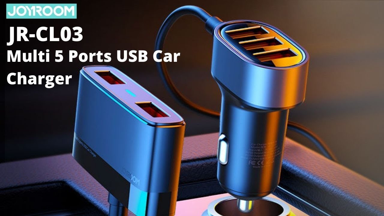 Joyroom in car 5 ports charging solution is now in Australia - YouTube