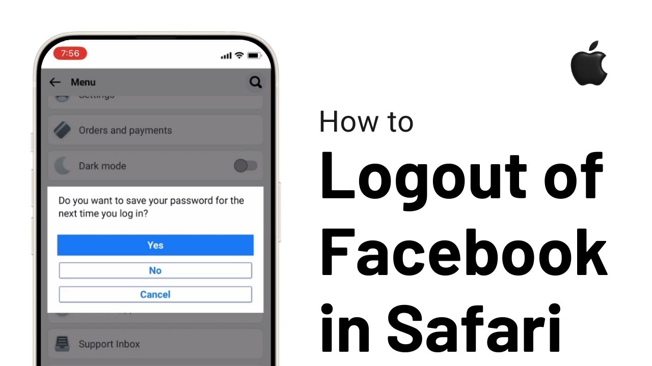 How to Logout of Facebook in Safari in iPhone - YouTube