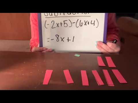Modeling expressions using Algebra tiles - YouTube