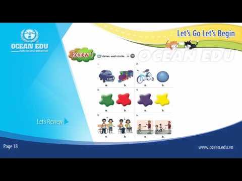 [Ocean Edu] Review 1 - School Supplies | Student book - Let's Go Let's Begin - YouTube