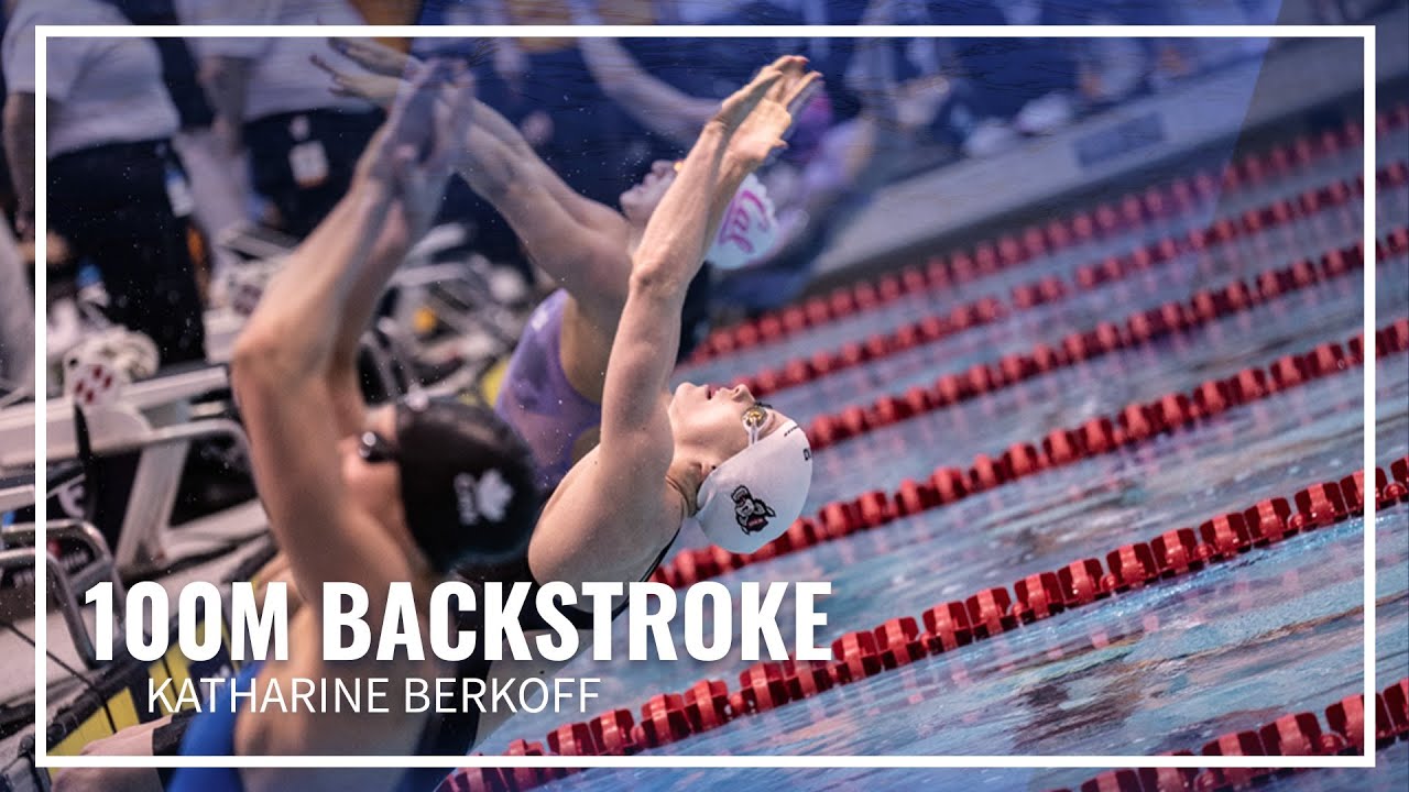 Katharine Berkoff Wins by .05 in 100M Backstroke | TYR Pro Swim Series ...