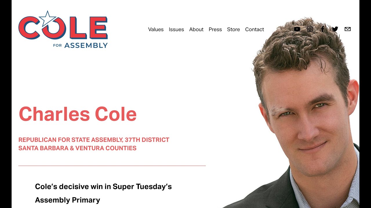 CA Assembly Candidate, Charles Cole - YouTube