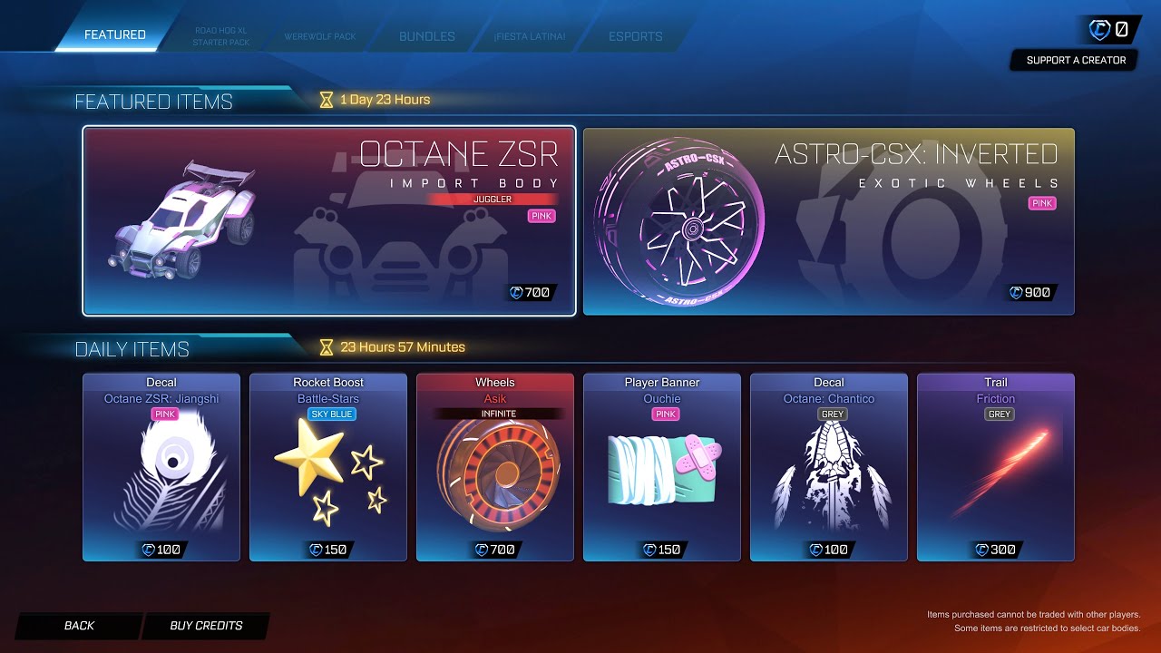 OCTANE ZSR PINK CAR & ASTRO-CSX: INVERTED PINK WHEELS IN ITEM SHOP - 22 ...