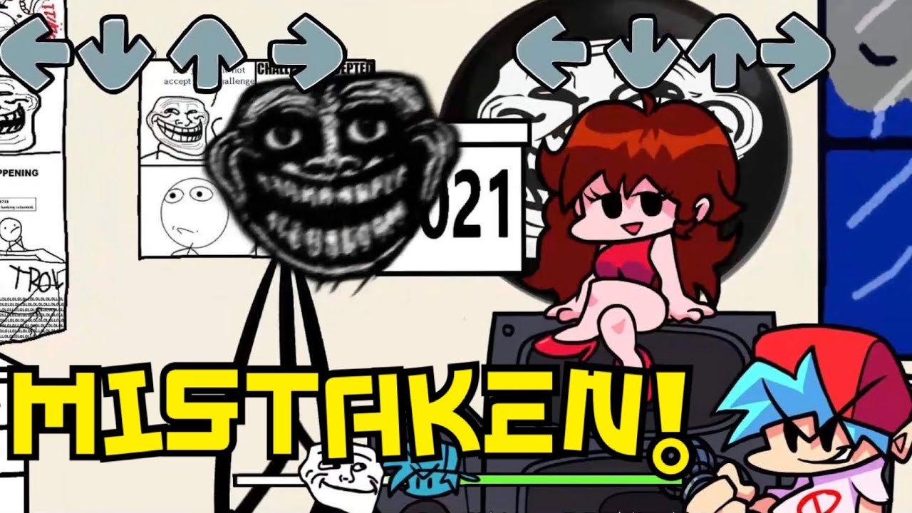 Friday night funkin' | VS TROLLFACE #Fnf #2 #FREEPLAY | Mistaken! - YouTube
