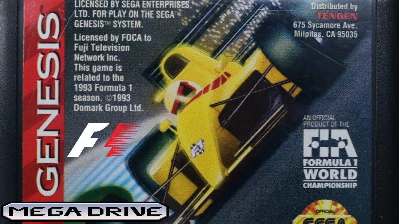 F1 / Formula One - MEGA DRIVE - YouTube