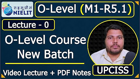 O-Level M1-R5.1 | IT Tools & Basics of Networks Full Tutorial Series | O-Level Online Classes in ...