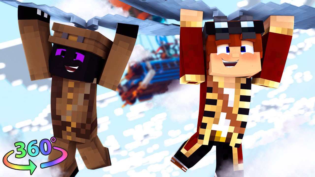 FORTNITE Tilted Towers in 360° VR!! - Minecraft BATTLE BUS DROP! - YouTube