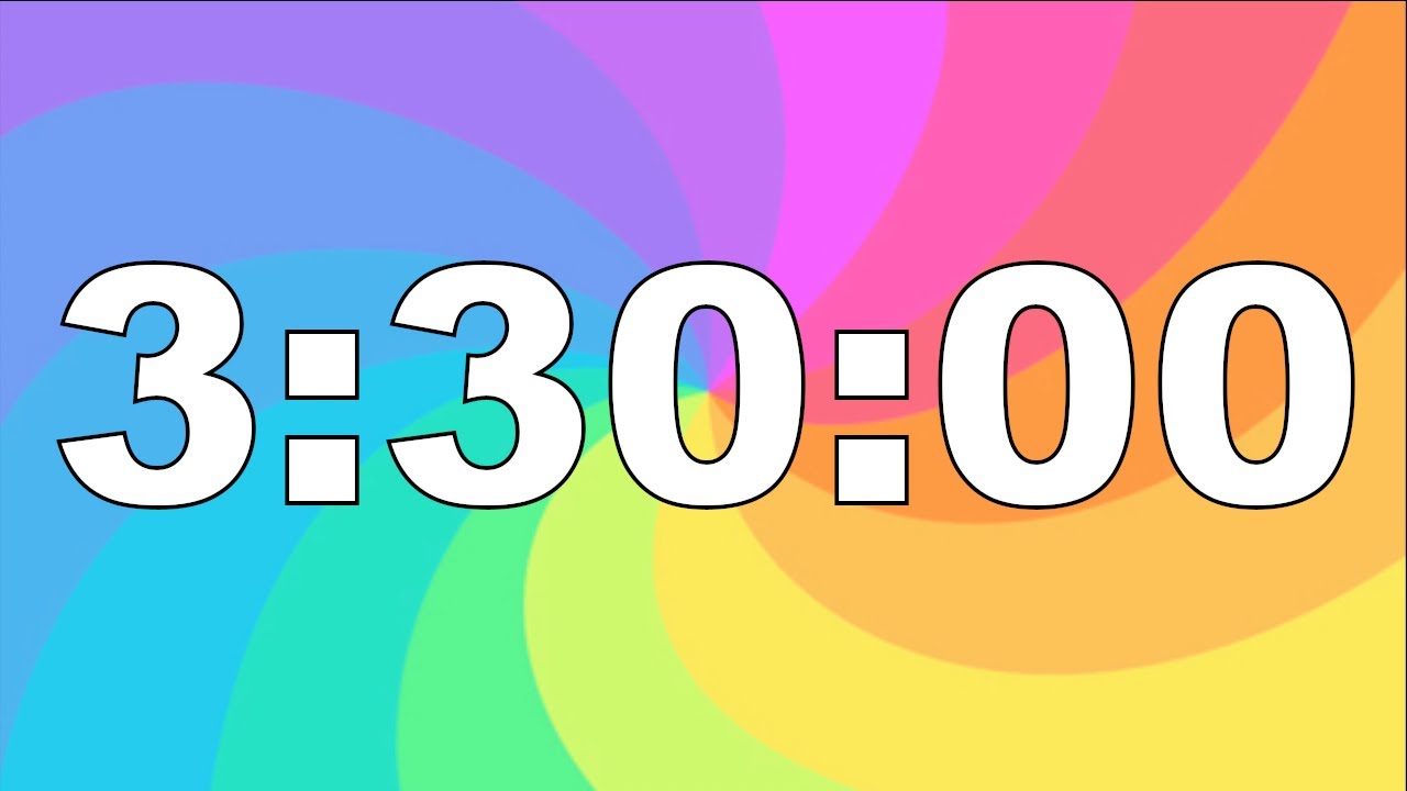 Minuteur 3h30min MOOD LIGHT/Alame🚨/ Compte à Rebours 3 Heures 30 ...