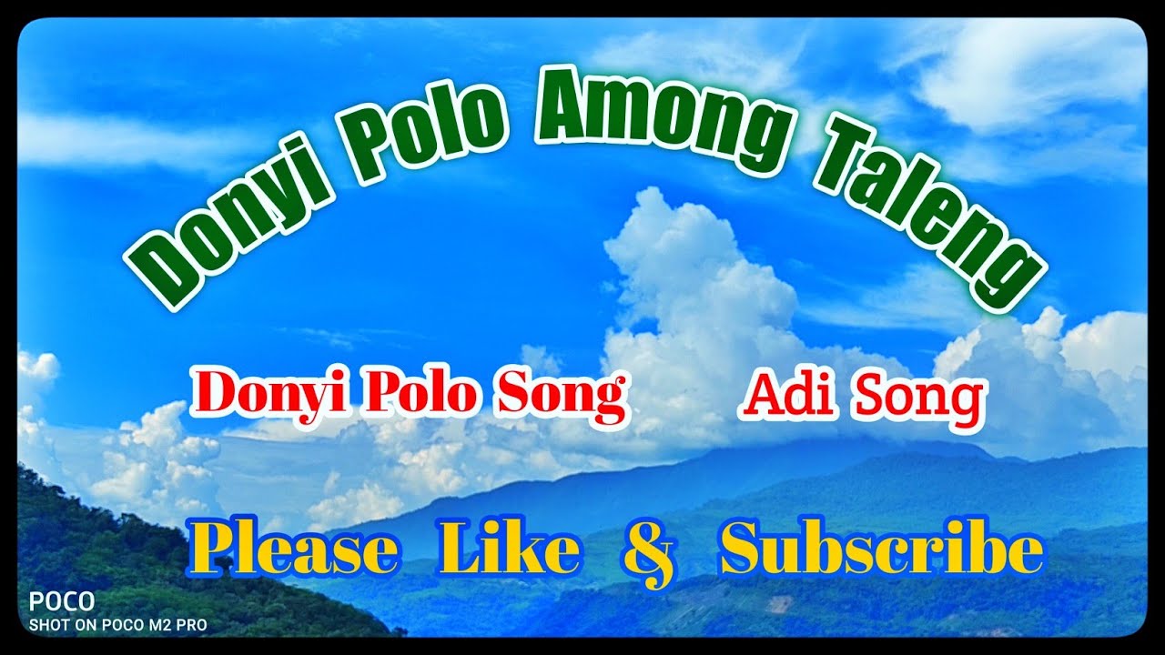 Donyi Polo Among Taleng | Adi Song | North East India - YouTube