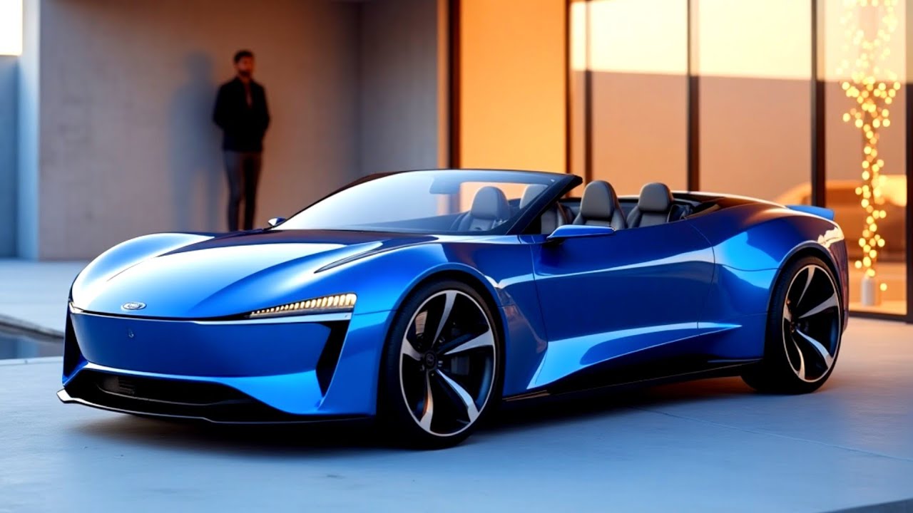 Ford Mustang Convertible EV 2026; first looks - YouTube