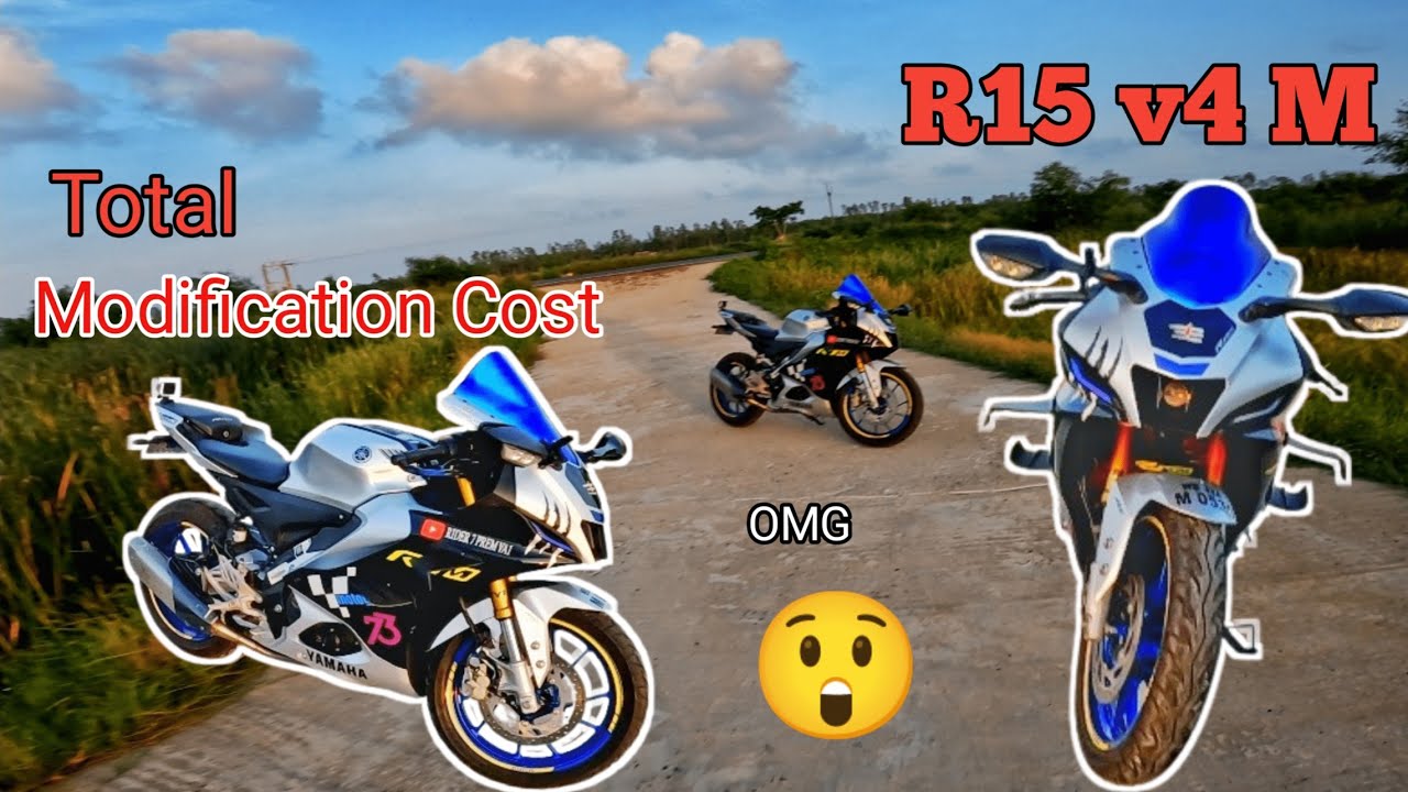 Total Modification cost of my R15 V4 M🔥Best modification for R15 v4 😍 ...