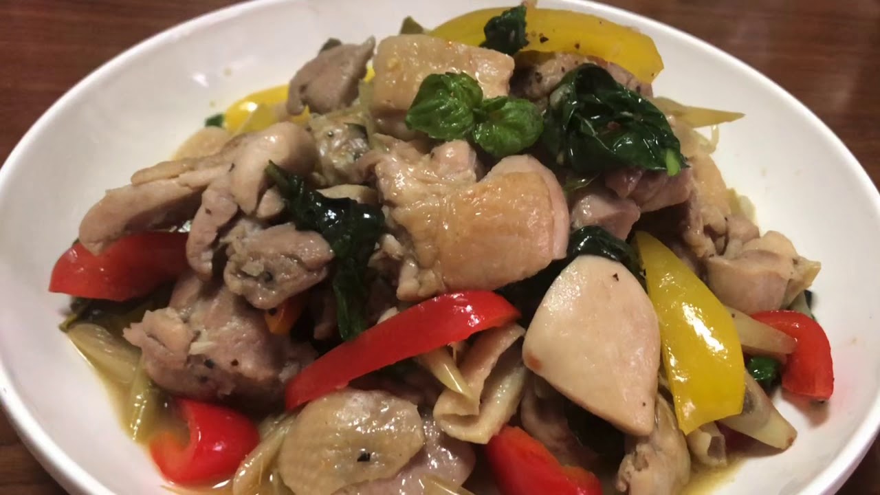 Ginisang chicken sa bagoong isda( kaisa mun plai) my style - YouTube