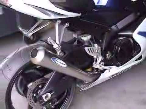Barracuda GP1 Cone Series Suzuki GSX-R 1000 K5-K6 Slipon mit ABE - YouTube