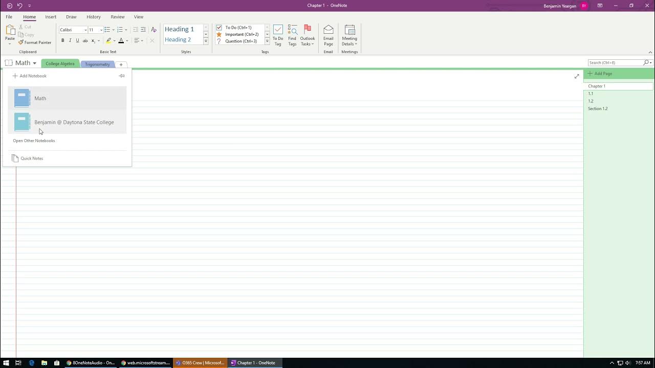 O365 OneNote Hierarchy Overview - YouTube