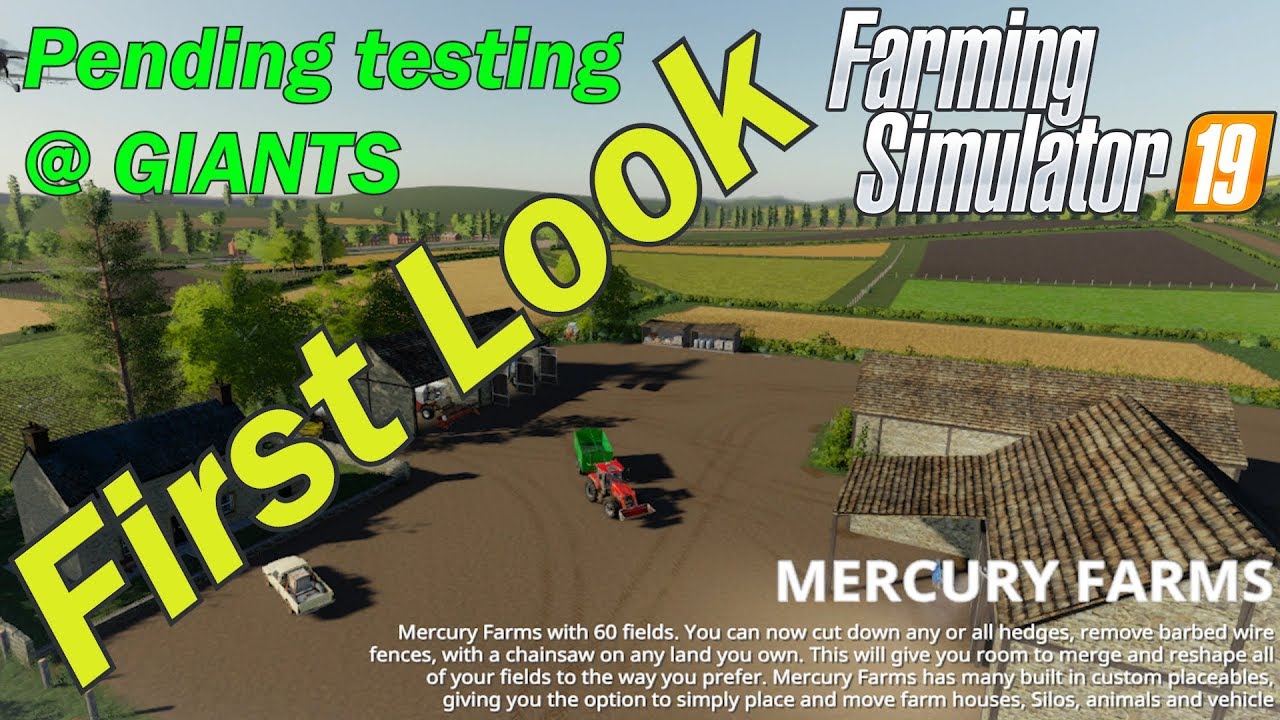 FIRST LOOK - Mercury Farms FS19 - Uploaded to GIANTS - YouTube