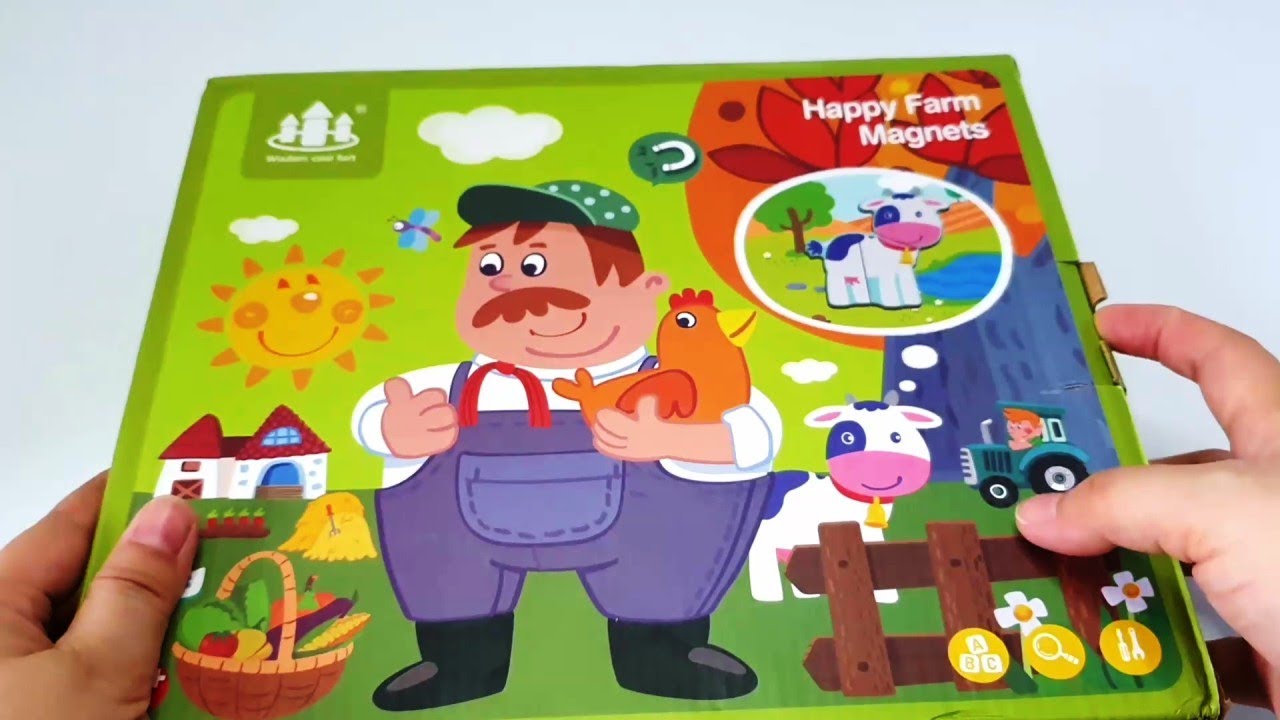 Happy Farm educational puzzle Magnetic toy! - YouTube
