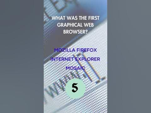 First Graphical Web Browser - Do you know? 104 - YouTube