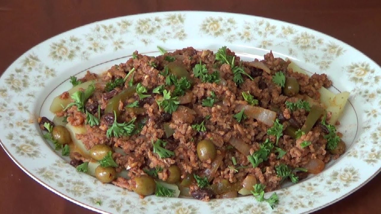 Picadillo de Res Criollo - Como hacer un picadillo criollo ...