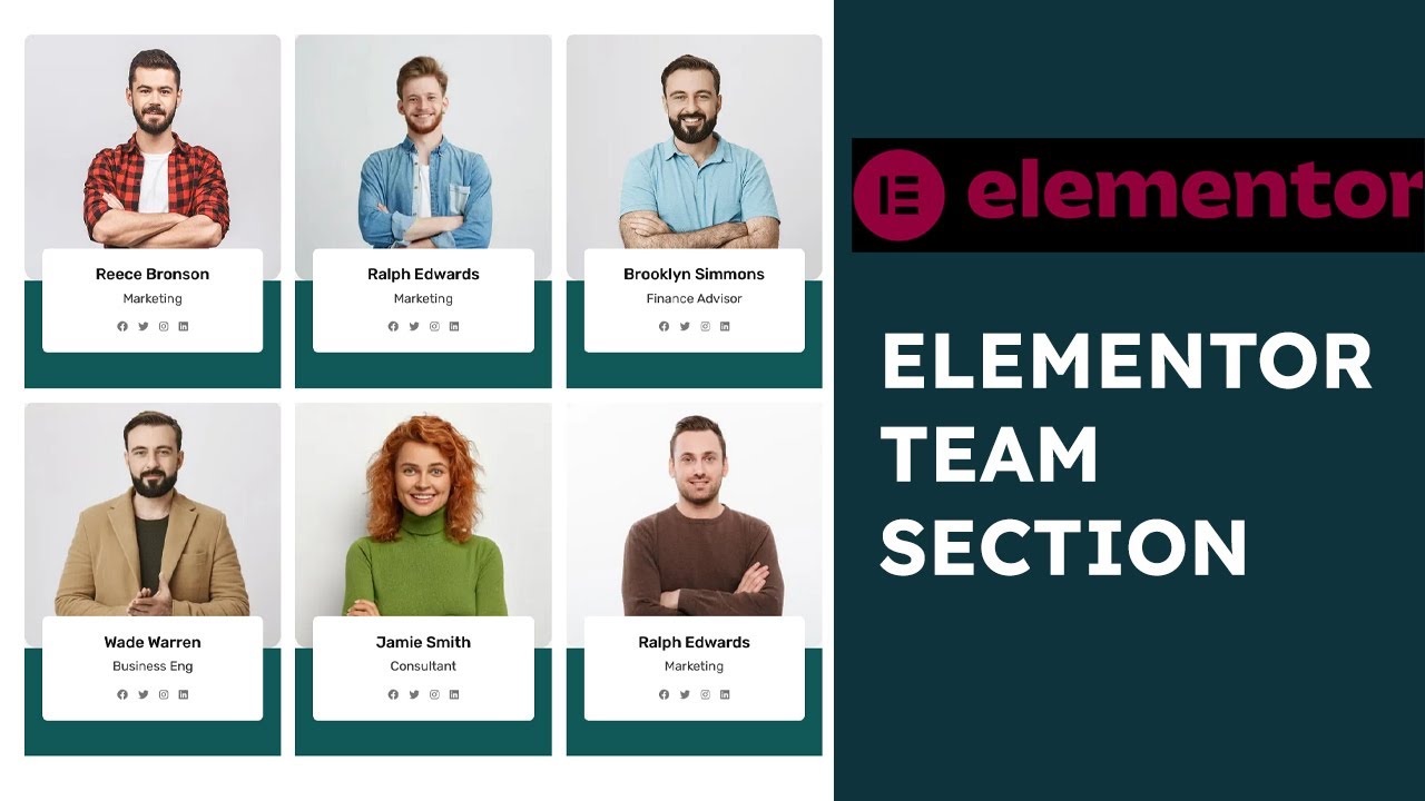 5 MINUTES to a STUNNING Team Section in WordPress with Elementor - YouTube