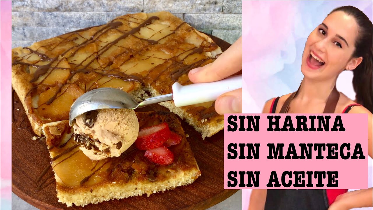 TORTA de PERA INVERTIDA - SIN HARINA en 12 minutos (sin manteca ni ...